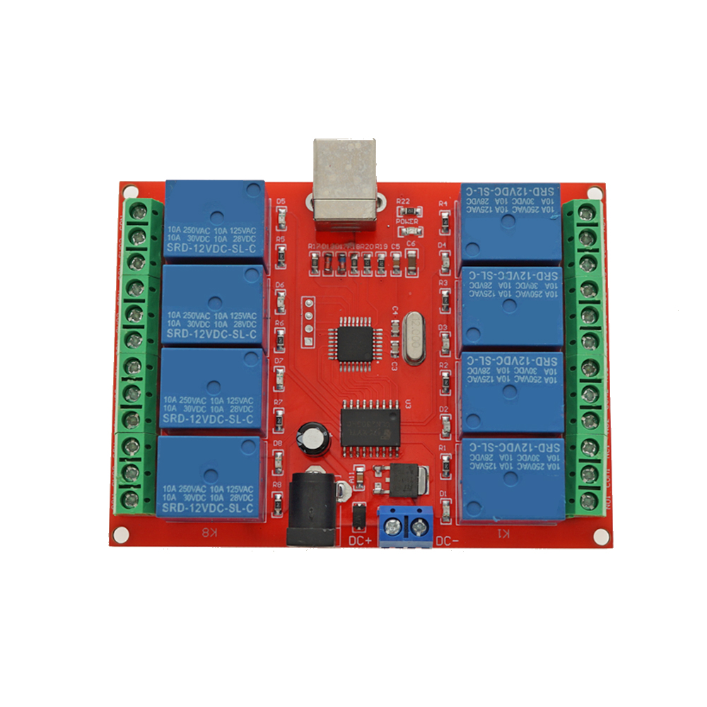 USB Relay Board Controller 12V 8 Channel Relay Module–OKY3015-11 – OKYSTAR