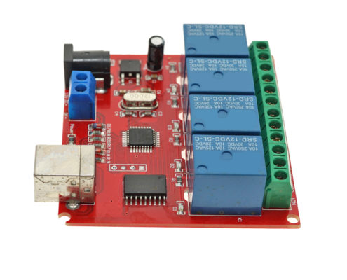 4 Channel DC Computer USB Control Switch Drive Relay Module PC ...