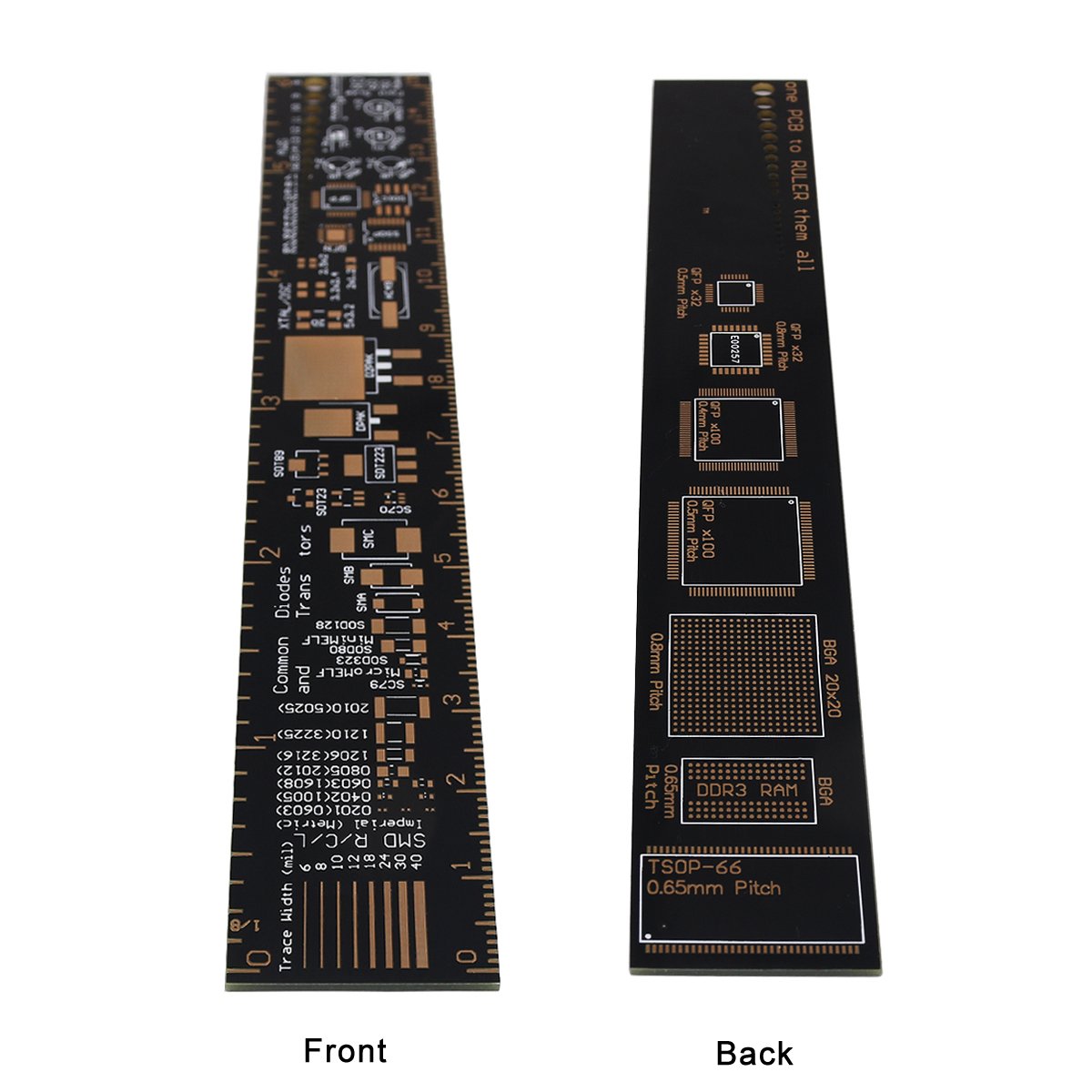 15cm 6″ Multifunctional PCB Ruler For Electronic Engineers Geeks Makers ...
