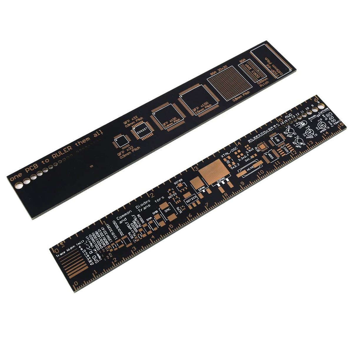15cm 6″ Multifunctional PCB Ruler For Electronic Engineers Geeks Makers ...