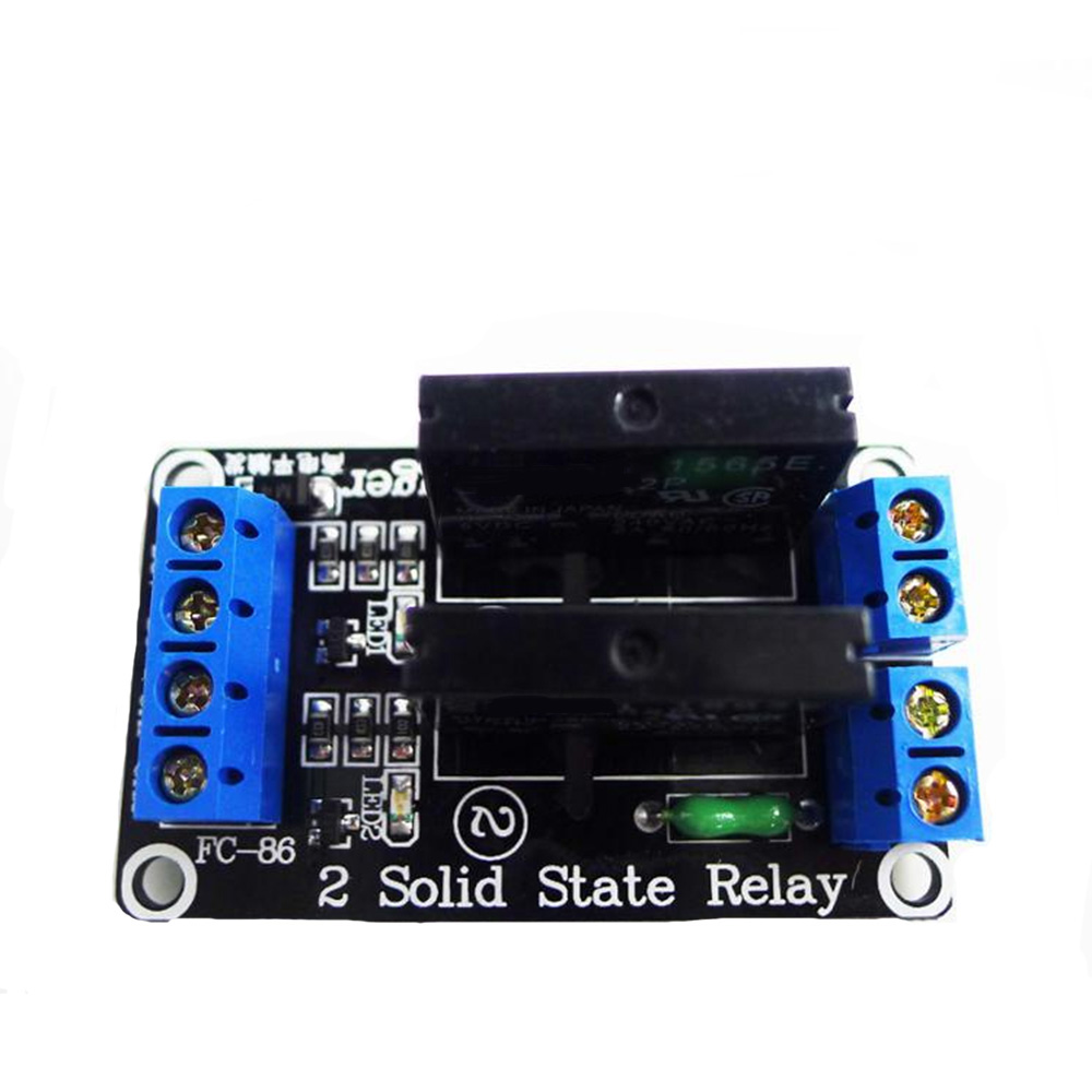 5V 2 Channel SSR Solid-State Relay High（or low） Level Trigger 2A 240V ...