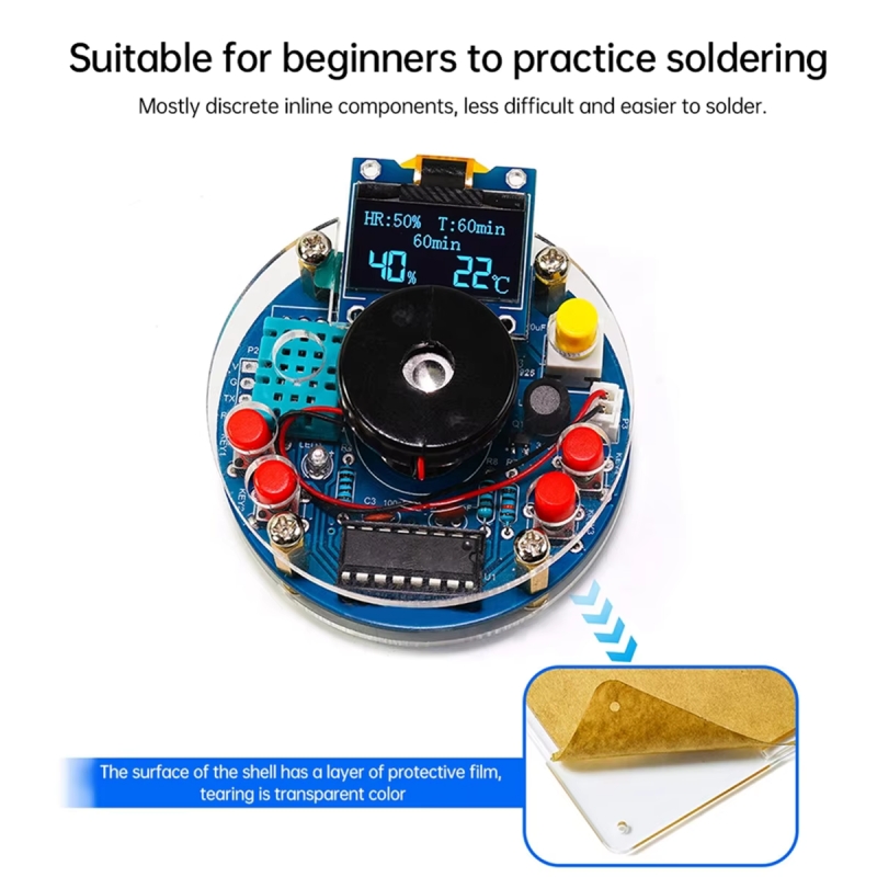 USB Humidifier Mist Electronic Diy Kit Oled Display Temperature And ...